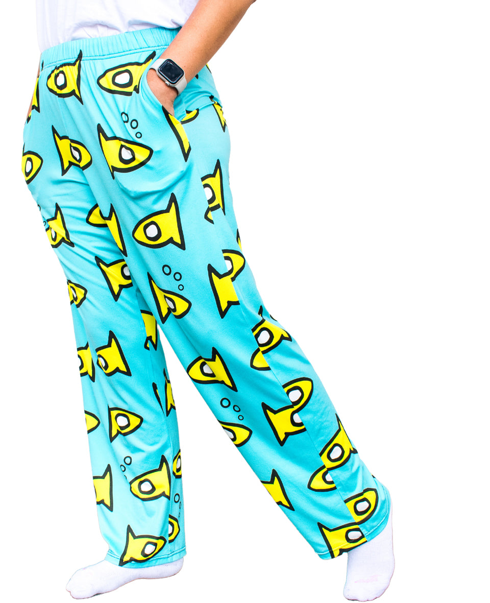 Fishi PJ's Pants - Soft, Stretchy Lounge Pants with Pockets ...